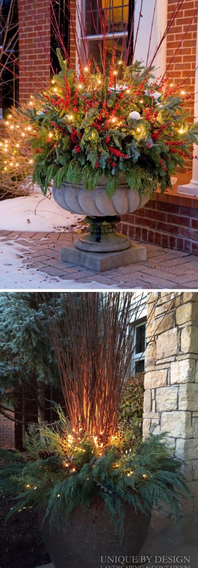 41+ Stunning Outdoor Christmas Planter Ideas That Will Wow Your ...