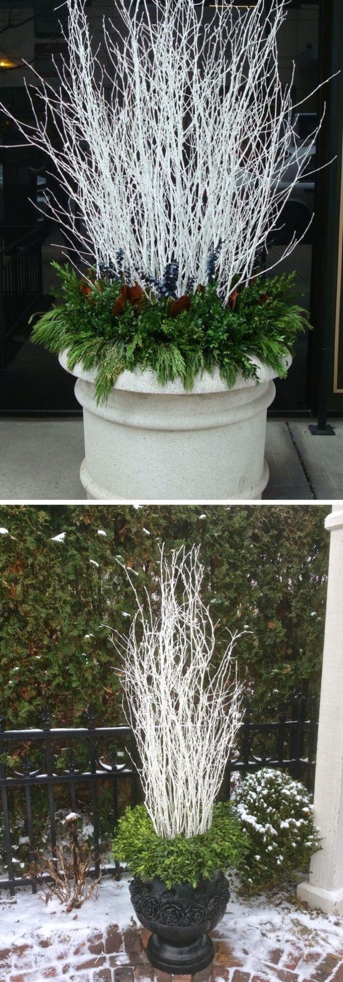 41+ Stunning Outdoor Christmas Planter Ideas That Will Wow Your ...
