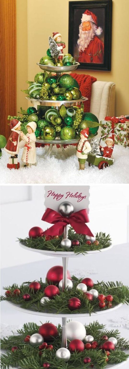 22+ Creative Christmas Cake Stand Decor Ideas & Designs For 2024
