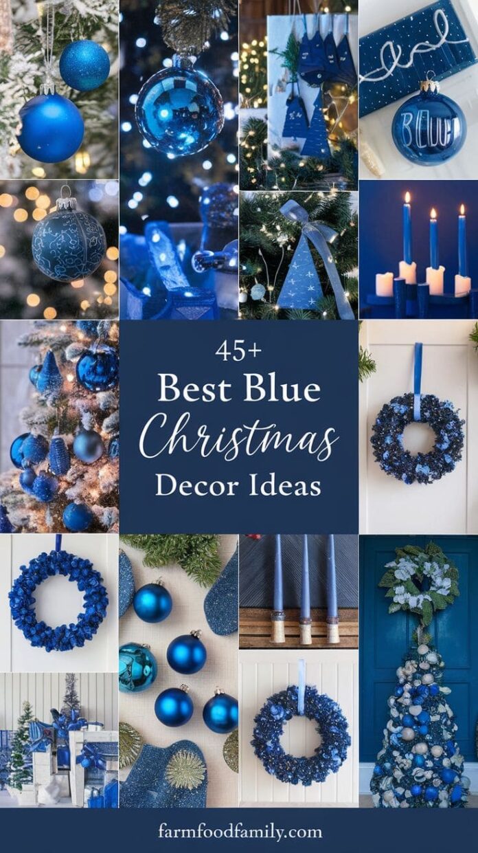 45+ Gorgeous Blue Christmas Decorations to Elevate Your Festive Spirit 2025