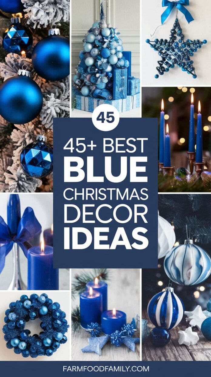 45+ Gorgeous Blue Christmas Decorations to Elevate Your Festive Spirit 2025