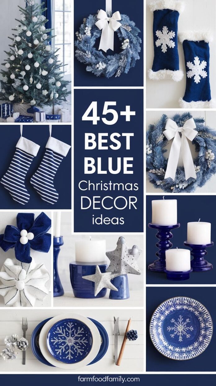 45+ Gorgeous Blue Christmas Decorations to Elevate Your Festive Spirit 2025