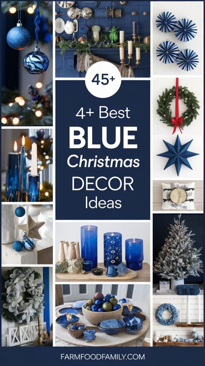 45+ Gorgeous Blue Christmas Decorations to Elevate Your Festive Spirit 2025