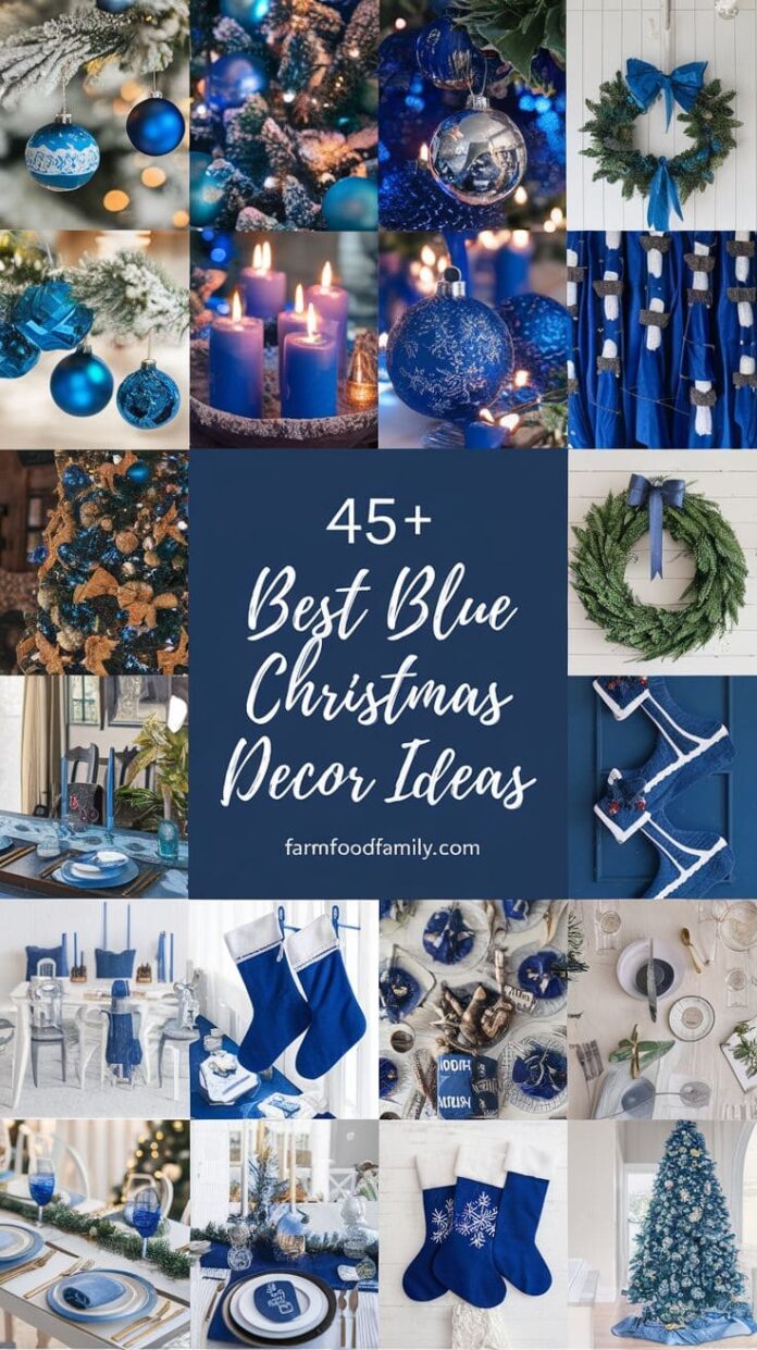 45+ Gorgeous Blue Christmas Decorations to Elevate Your Festive Spirit 2025