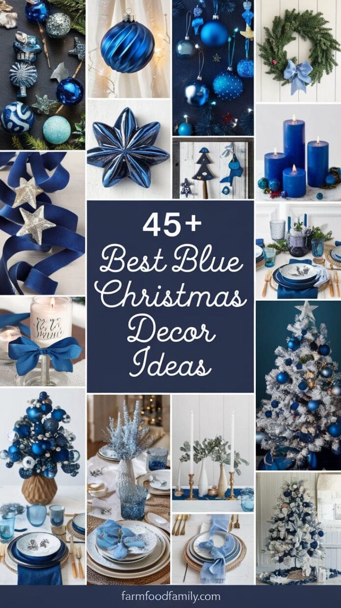 45+ Gorgeous Blue Christmas Decorations to Elevate Your Festive Spirit 2025