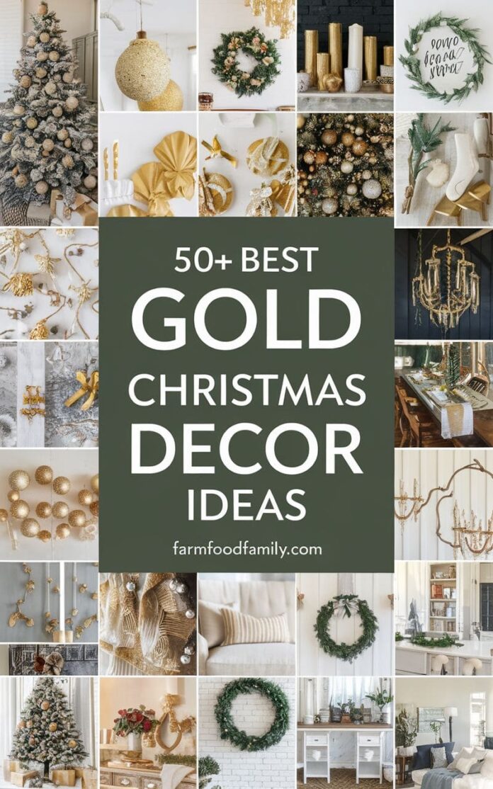50+ Stunning Gold Christmas Decor Ideas to Elevate Your Holiday Style 2026