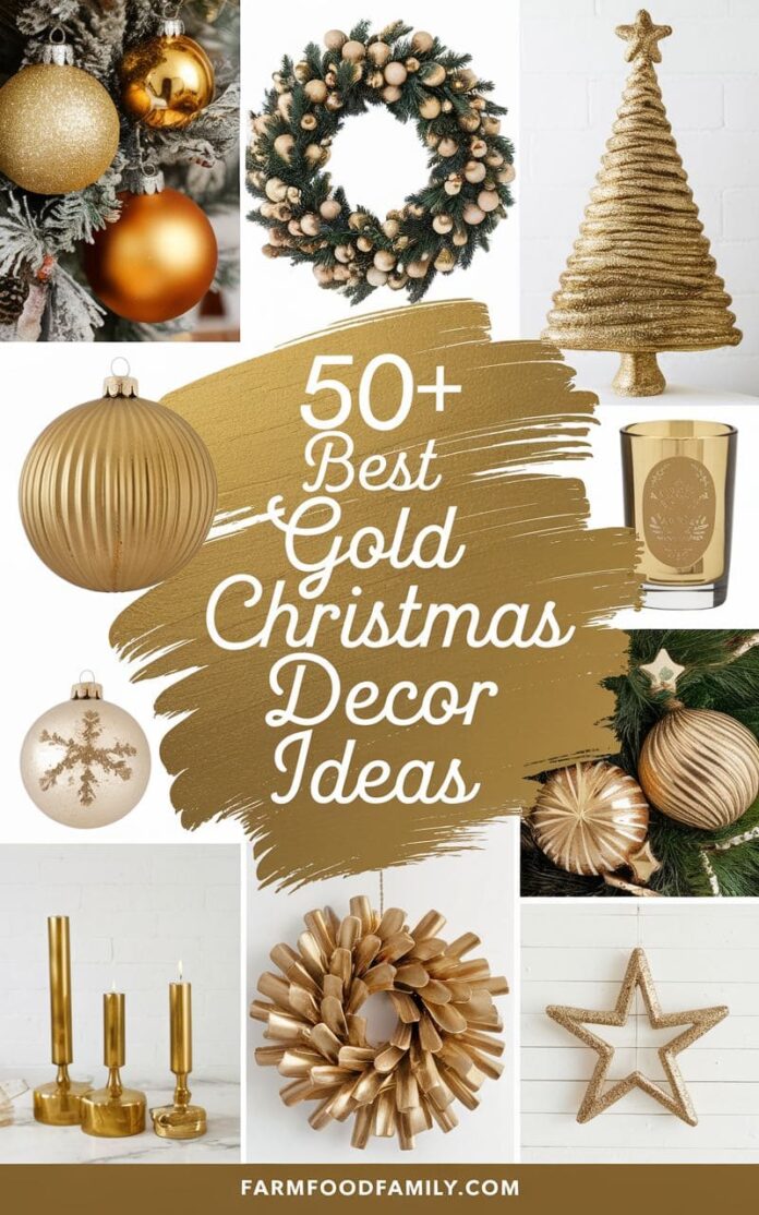 50+ Stunning Gold Christmas Decor Ideas to Elevate Your Holiday Style 2026