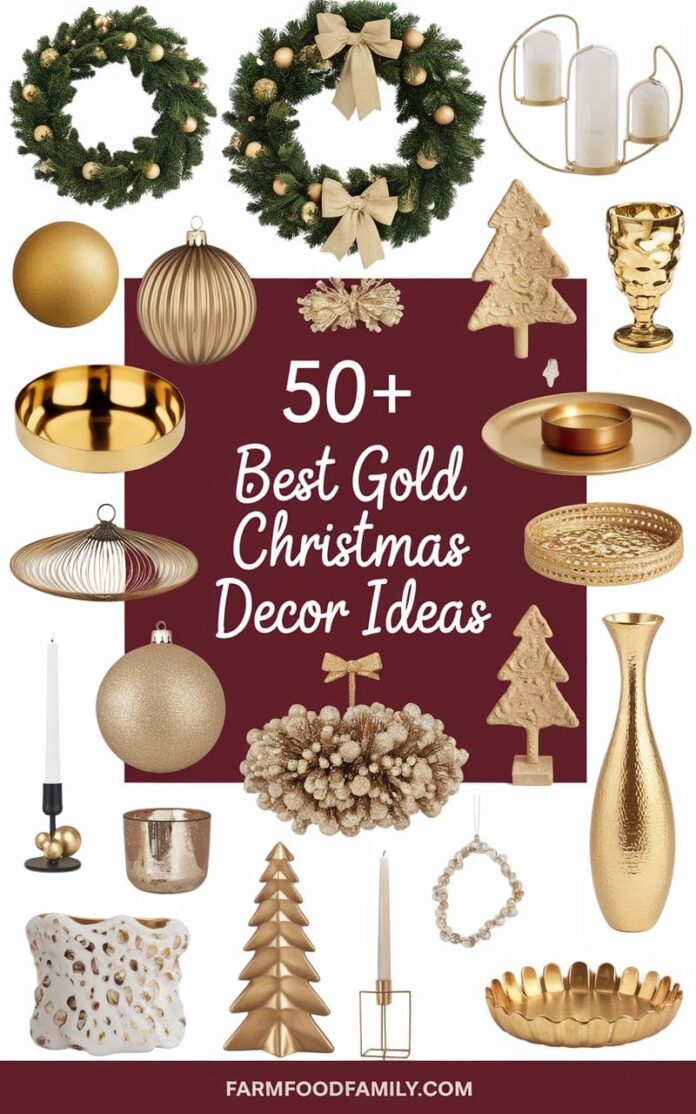 50+ Stunning Gold Christmas Decor Ideas to Elevate Your Holiday Style 2026