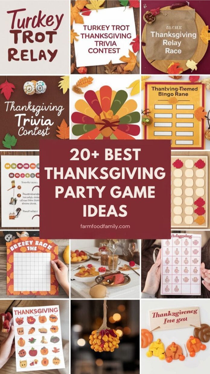 20+ Fun Thanksgiving Party Game Ideas For Kids and Family in 2025
