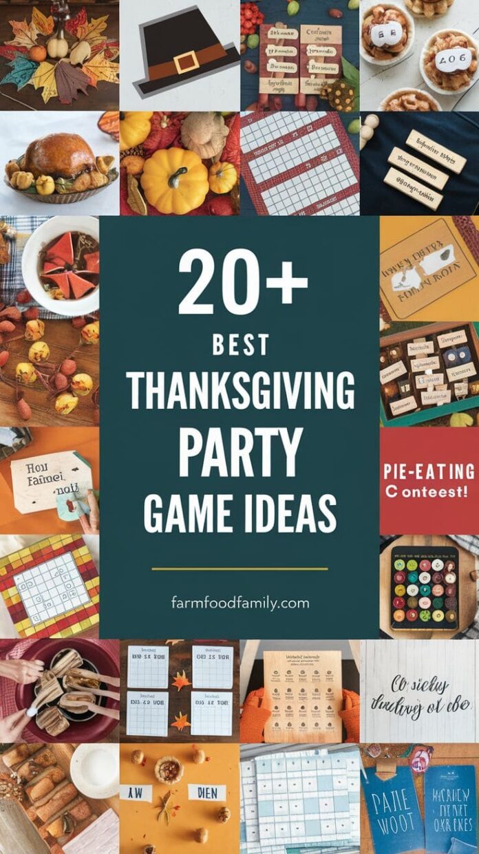 20+ Fun Thanksgiving Party Game Ideas For Kids and Family in 2025