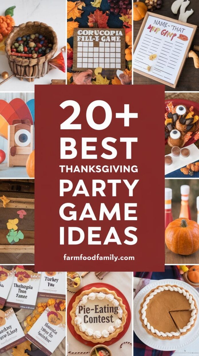 20+ Fun Thanksgiving Party Game Ideas For Kids and Family in 2025