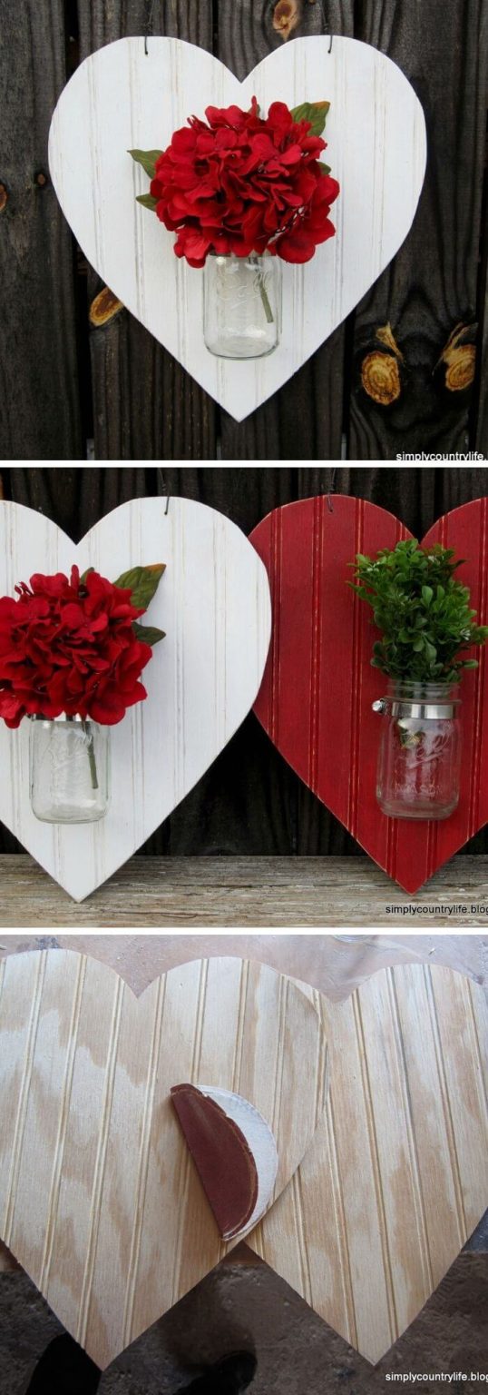20+ Amazing DIY Rustic Wood Heart Ideas & Projects For Your Lovely Home