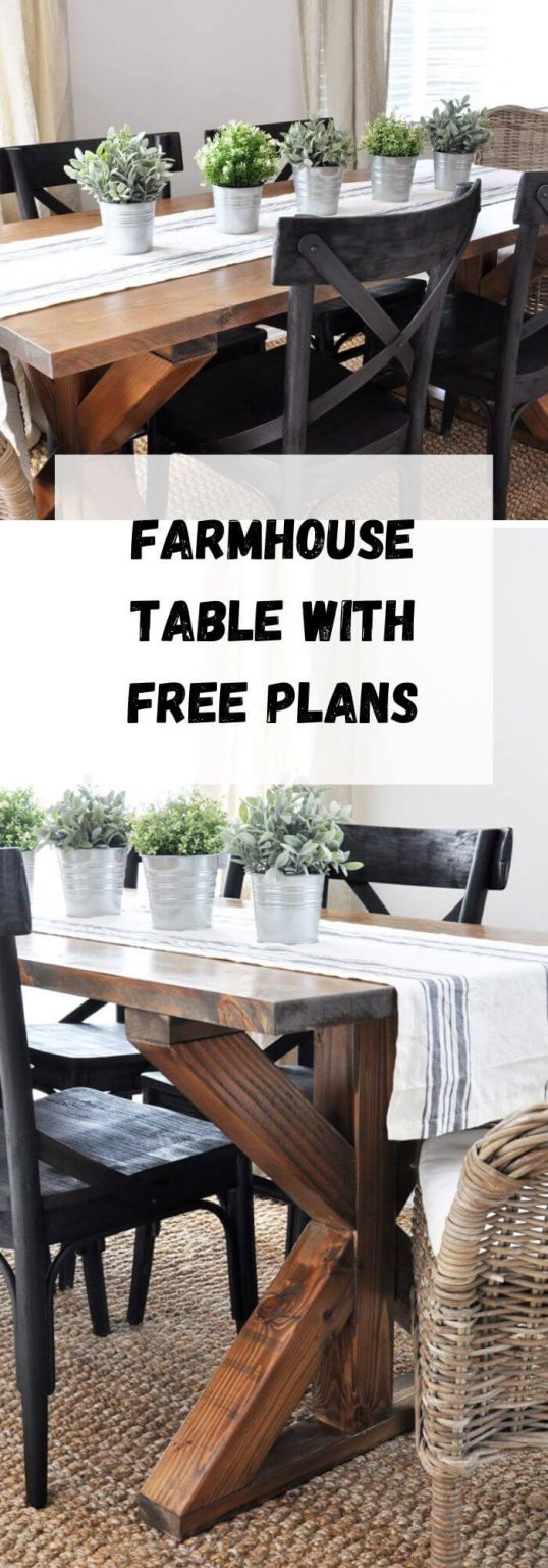 29+ Creative DIY Farmhouse Table Ideas & Designs (With Plans) For 2024