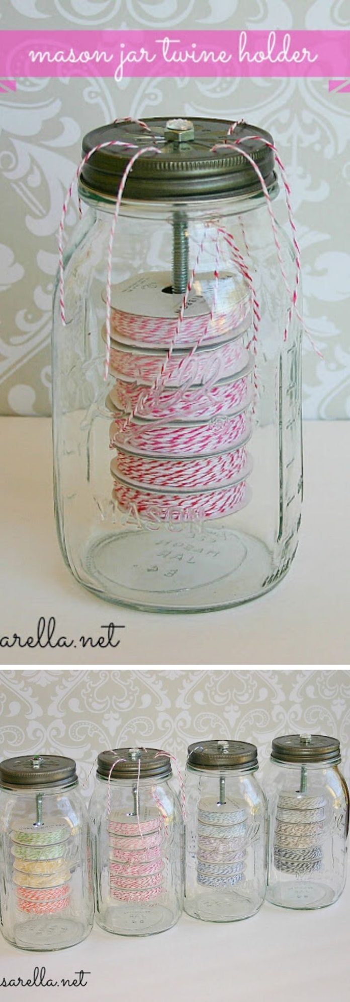 20+ Creative DIY Mason Jar Organizer Ideas That You'll Love