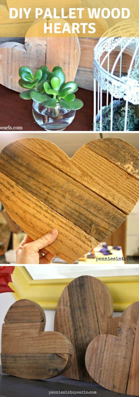 20+ Amazing DIY Rustic Wood Heart Ideas & Projects For Your Lovely Home