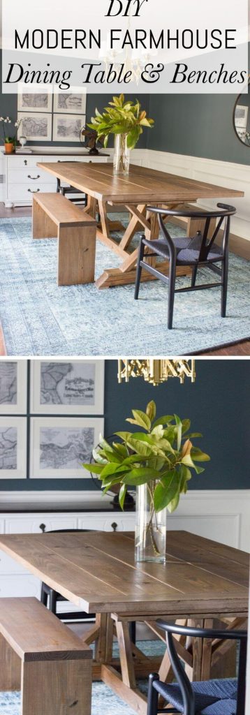 29+ Creative DIY Farmhouse Table Ideas & Designs (With Plans) For 2024