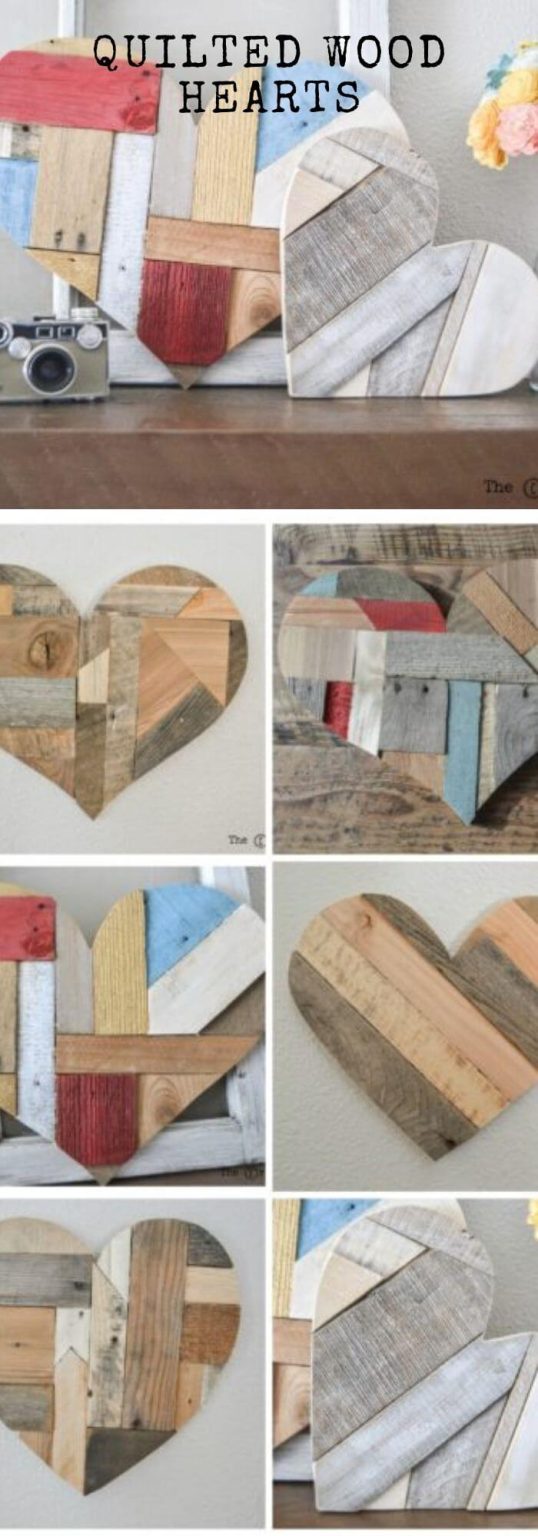 20+ Amazing DIY Rustic Wood Heart Ideas & Projects For Your Lovely Home