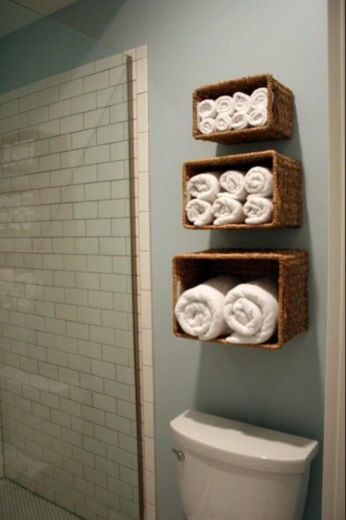 32+ Creative DIY Towel Storage Ideas & Designs For Bathroom In 2024