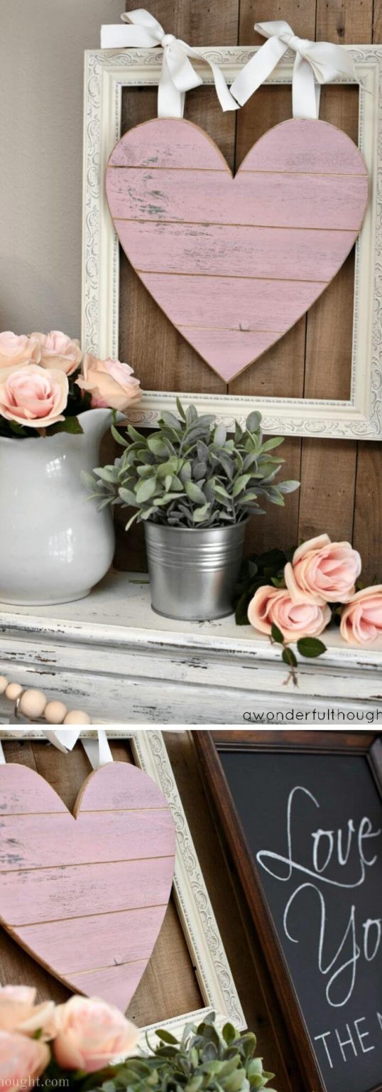 20+ Amazing DIY Rustic Wood Heart Ideas & Projects For Your Lovely Home