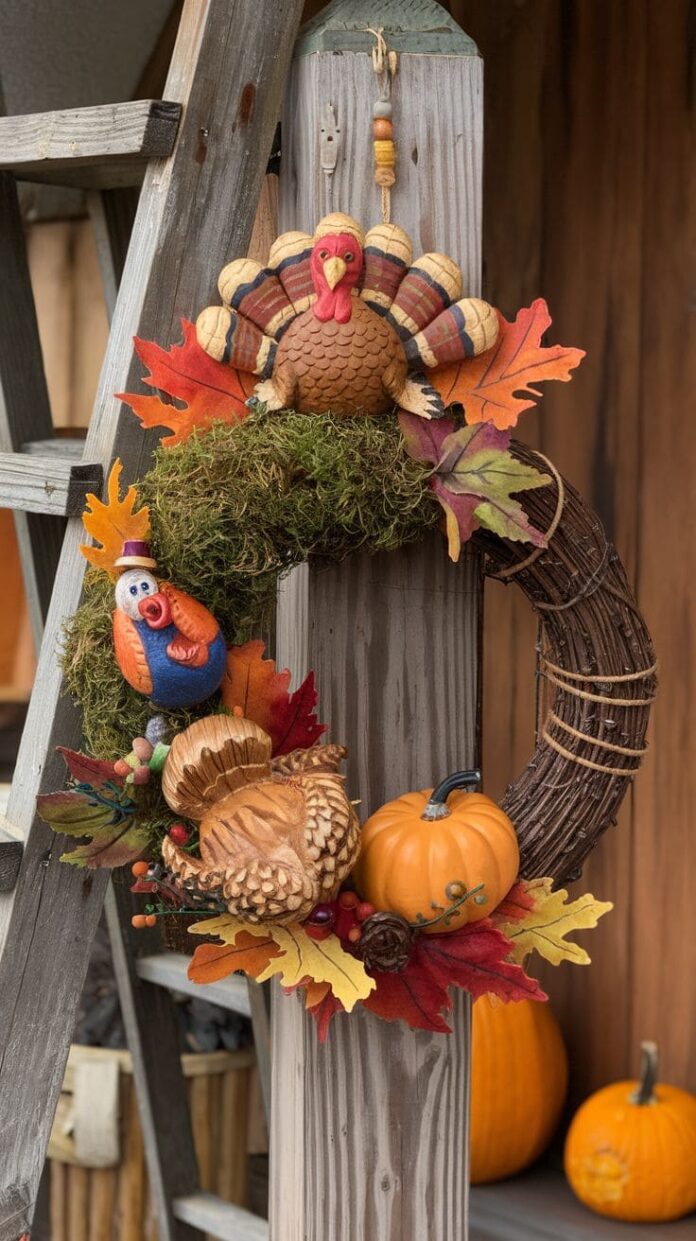 40+ Beautiful Thanksgiving Wreath Ideas for a Festive Touch 2025