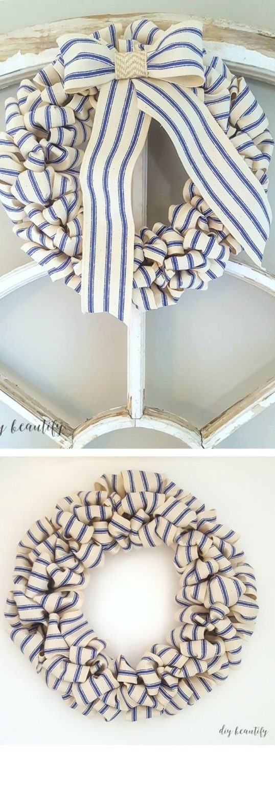 20+ Beautiful DIY Farmhouse Wreath Craft Ideas & Designs For 2024