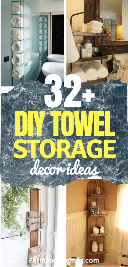 32+ Creative DIY Towel Storage Ideas & Designs For Bathroom In 2024