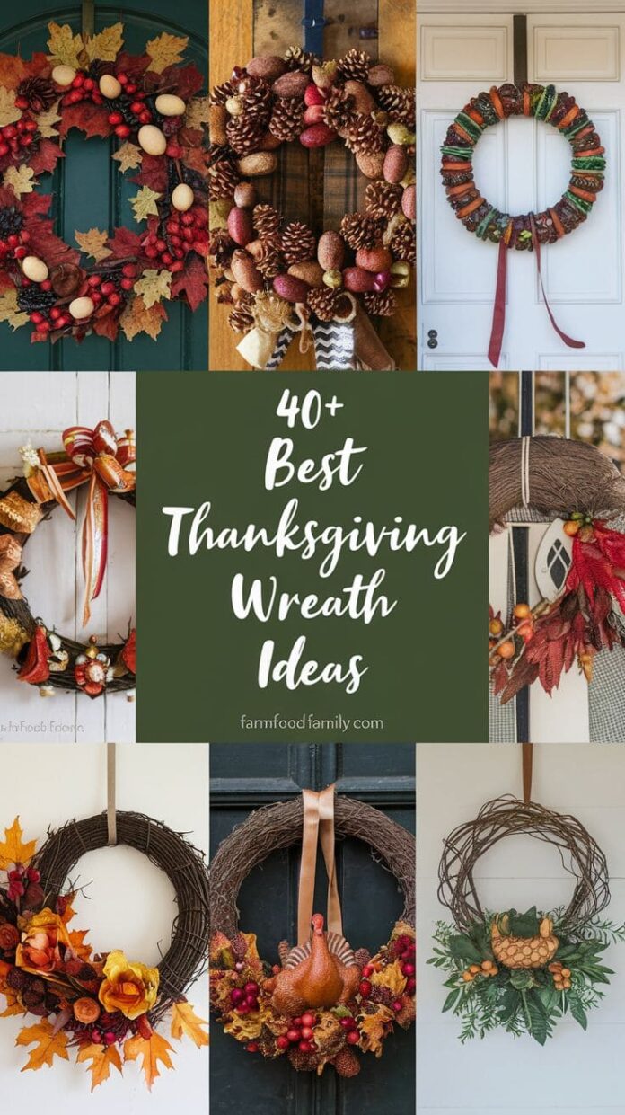 40+ Beautiful Thanksgiving Wreath Ideas for a Festive Touch 2025