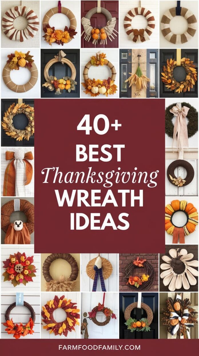 40+ Beautiful Thanksgiving Wreath Ideas for a Festive Touch 2025