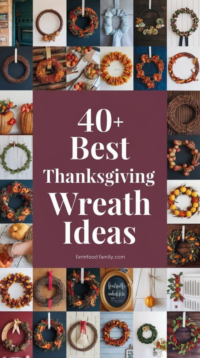 40+ Beautiful Thanksgiving Wreath Ideas for a Festive Touch 2025