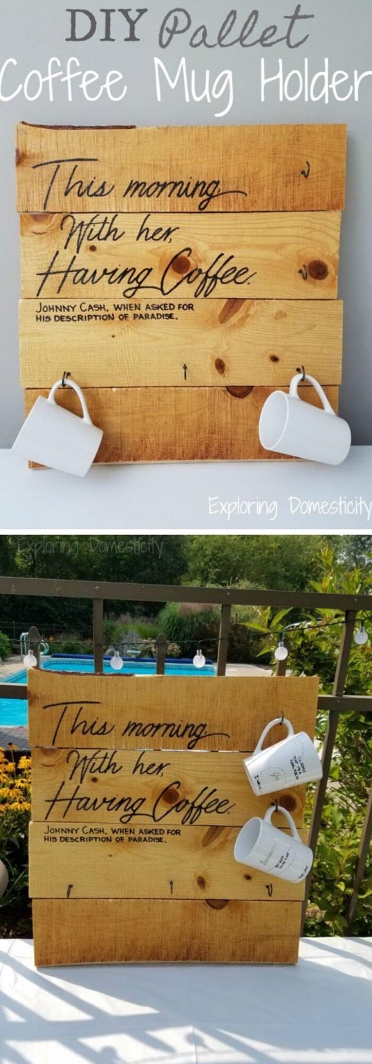 22+ Creative and Simple DIY Coffee Mug Holder Ideas & Projects In 2024