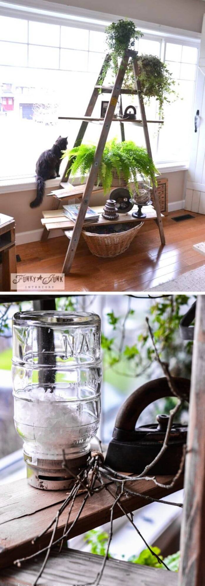 45+ Clever Repurposed DIY Old Ladder Ideas & Designs (With Tutorials)