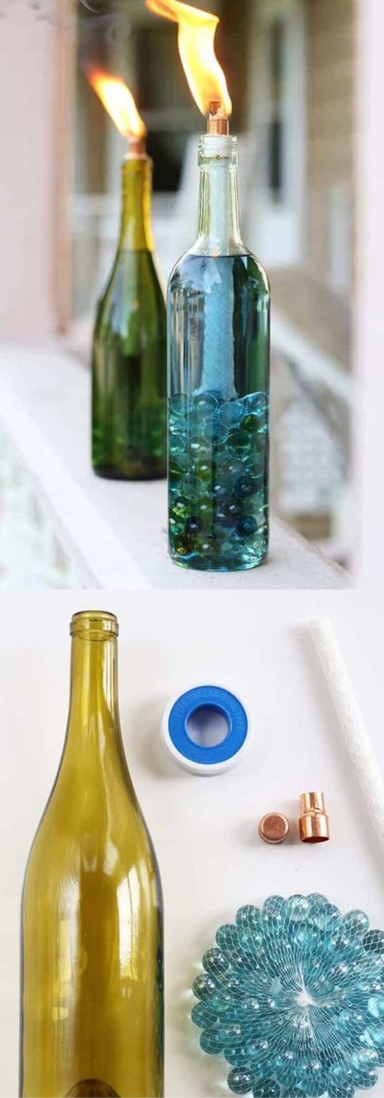 20+ Fantastic Wine Bottle Craft Ideas & Projects (With Instructions)