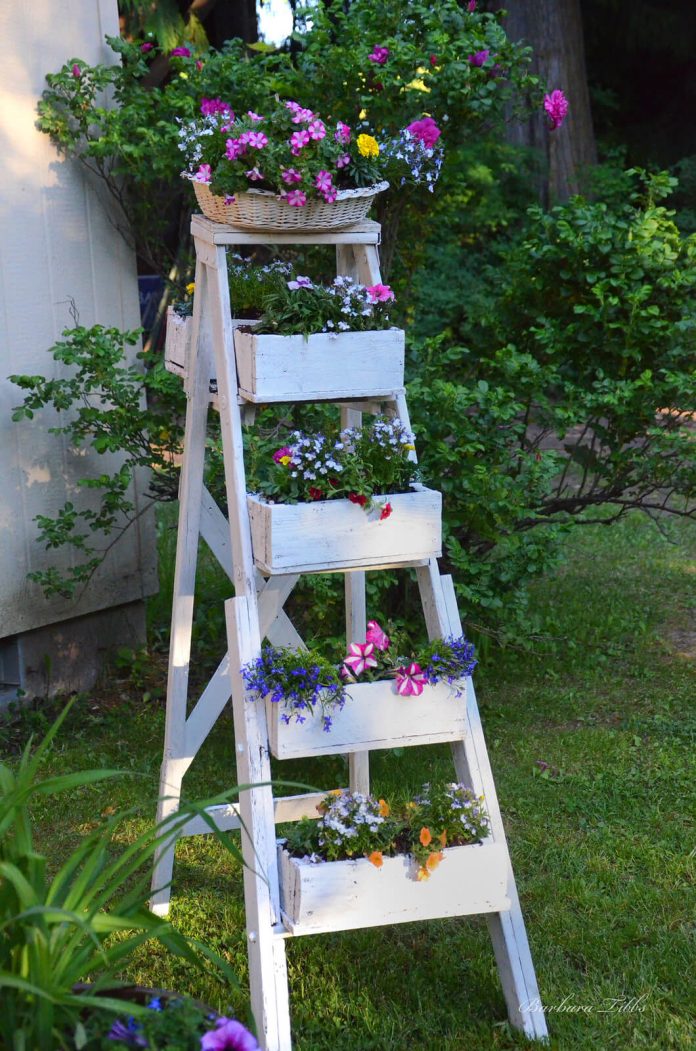 45+ Clever Repurposed DIY Old Ladder Ideas & Designs (With Tutorials)