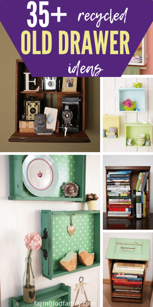 35+ Clever Recycled Old Drawer Design & Decor Ideas For 2024