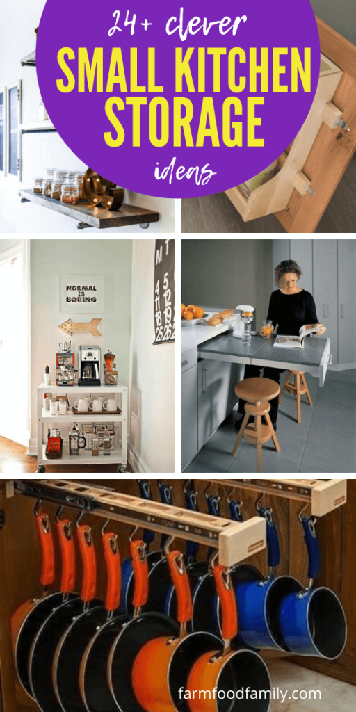 24+ Clever Storage Ideas For A Small Kitchen – FarmFoodFamily