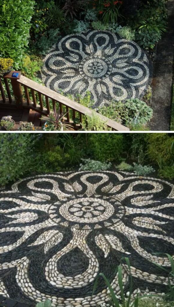 38+ Creative Patio & Garden Floor Decorating Ideas With Patterns For 2024