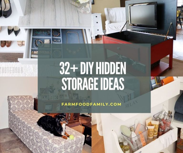 32+ Clever DIY Hidden Storage Ideas and Designs For Every Room