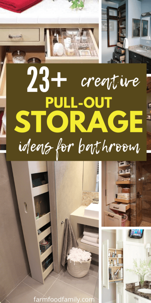 23+ Creative Pull-out Storage Ideas for Bathroom – FarmFoodFamily