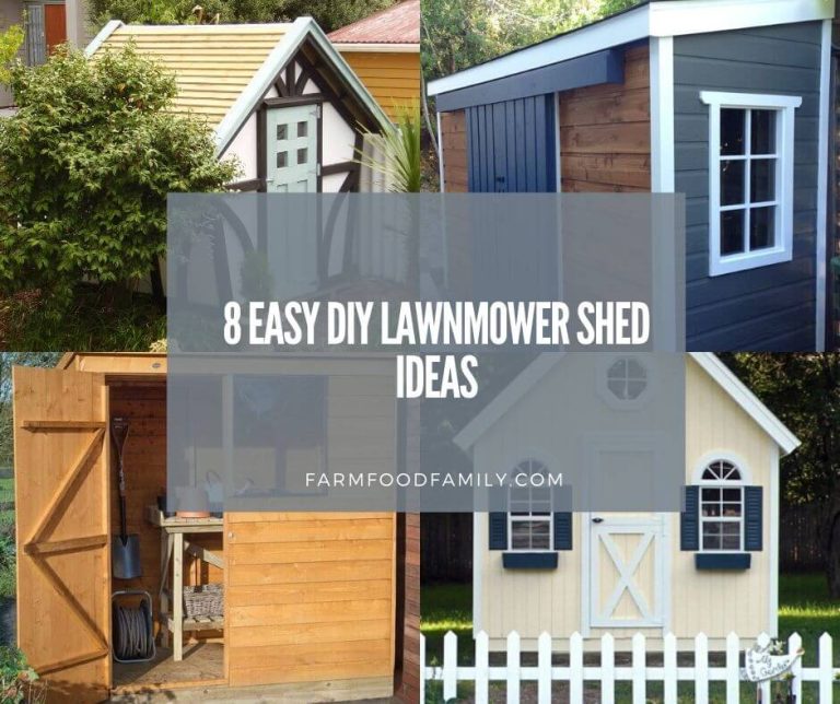 8 Easy DIY Lawnmower Shed Ideas and Plans For 2024