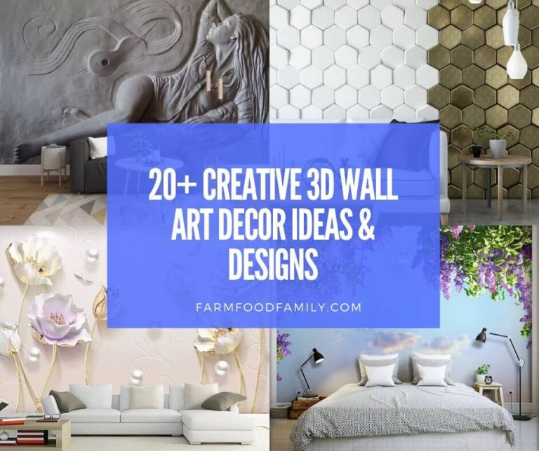 20+ Creative 3D Wall Art Decor Ideas & Designs For