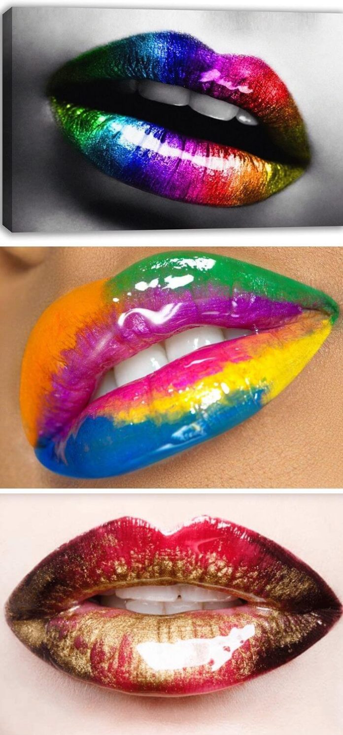 20 Creative Lipstick Tutorials and Lip Art Ideas For