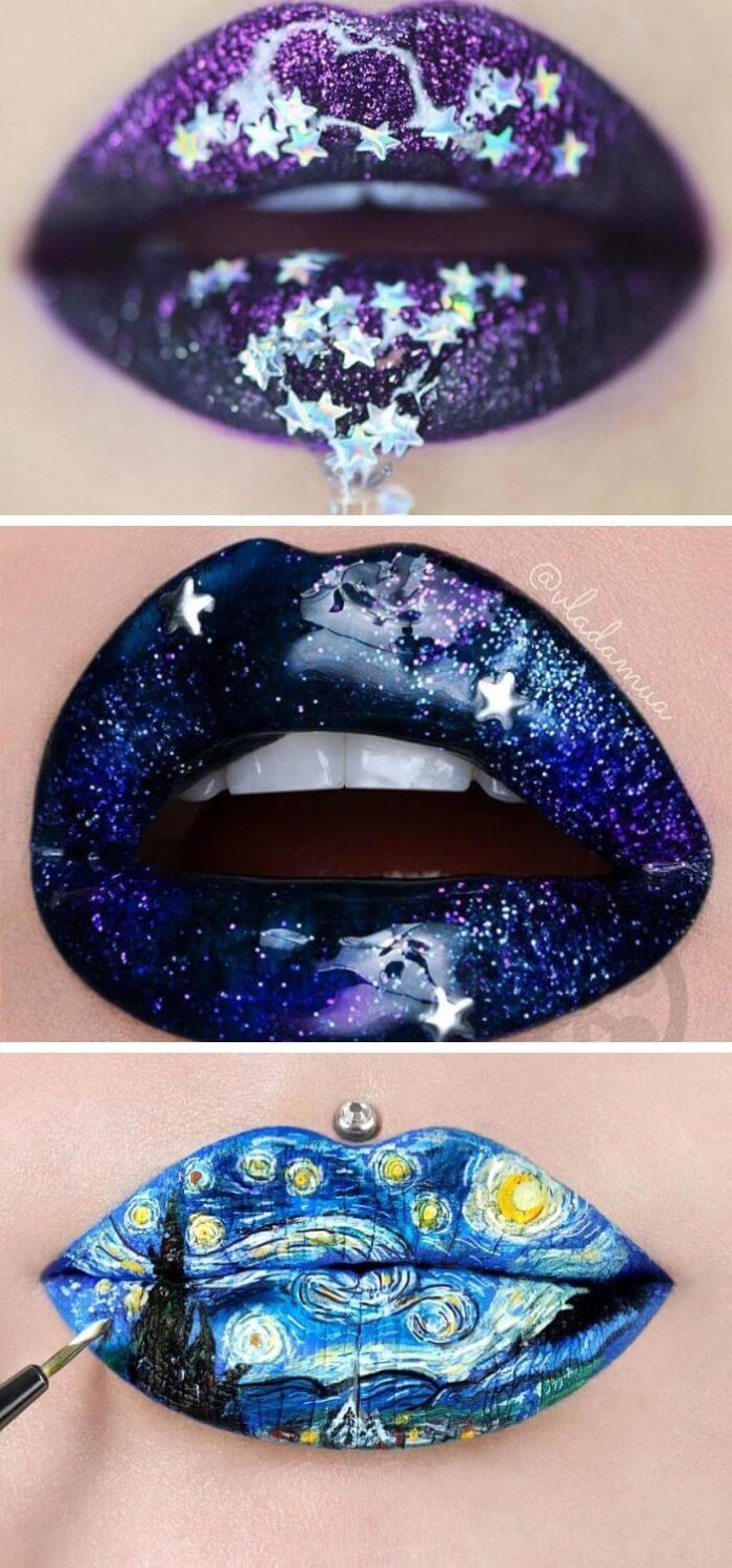 20 Creative Lipstick Tutorials and Lip Art Ideas For