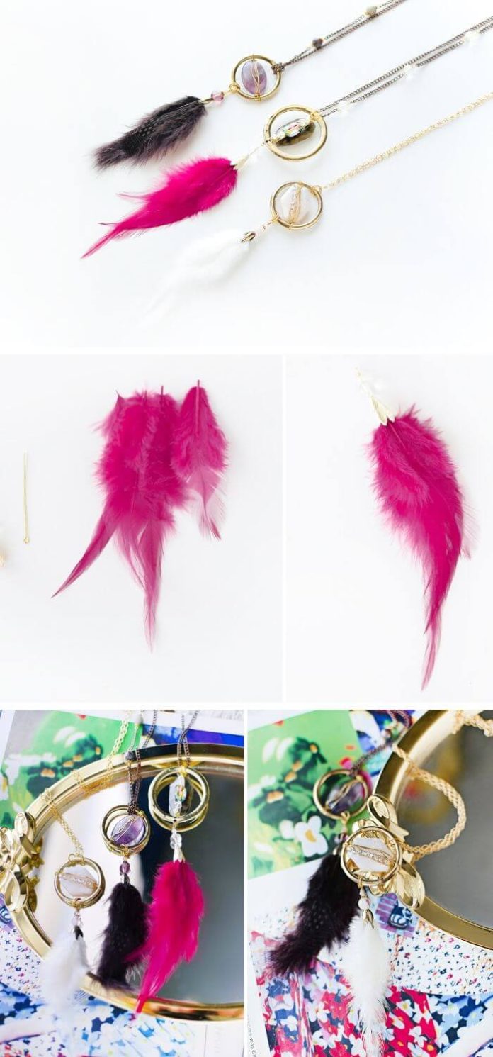 20 Lovely DIY Feather Craft Ideas and Projects For