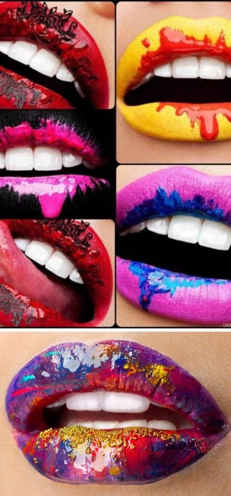 20 Creative Lipstick Tutorials and Lip Art Ideas For