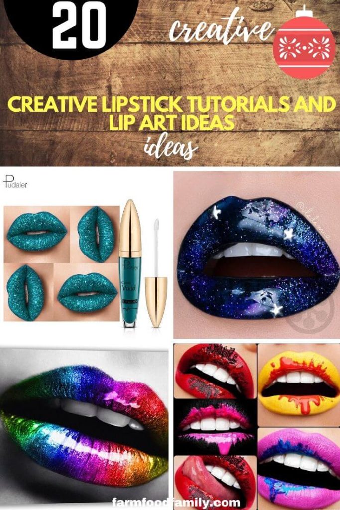 20 Creative Lipstick Tutorials and Lip Art Ideas For