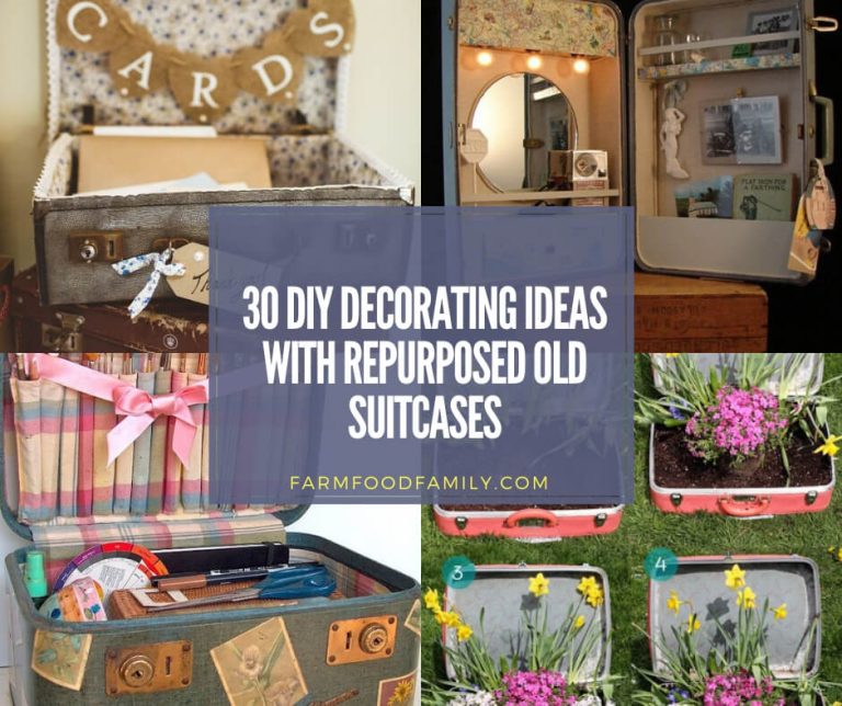 30 DIY Decorating Ideas With Repurposed Old Suitcases