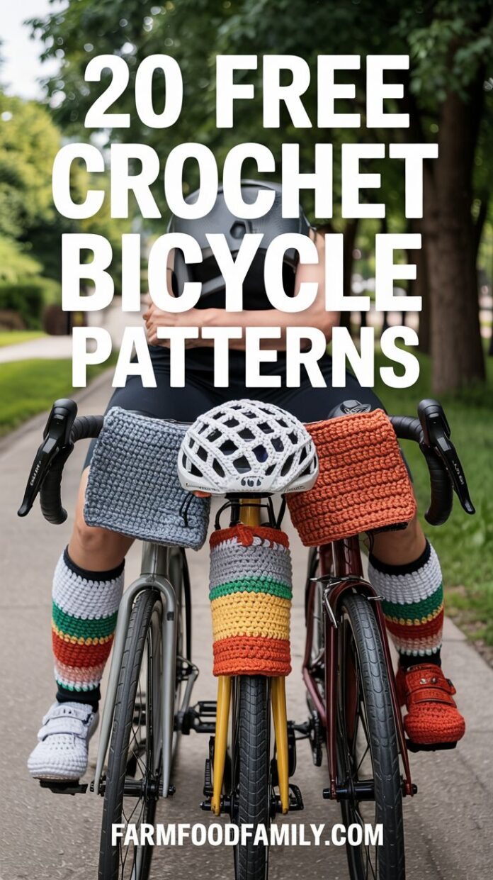 20 DIY Crochet Bicycle Fashion Patterns for 2025 - FarmFoodFamily