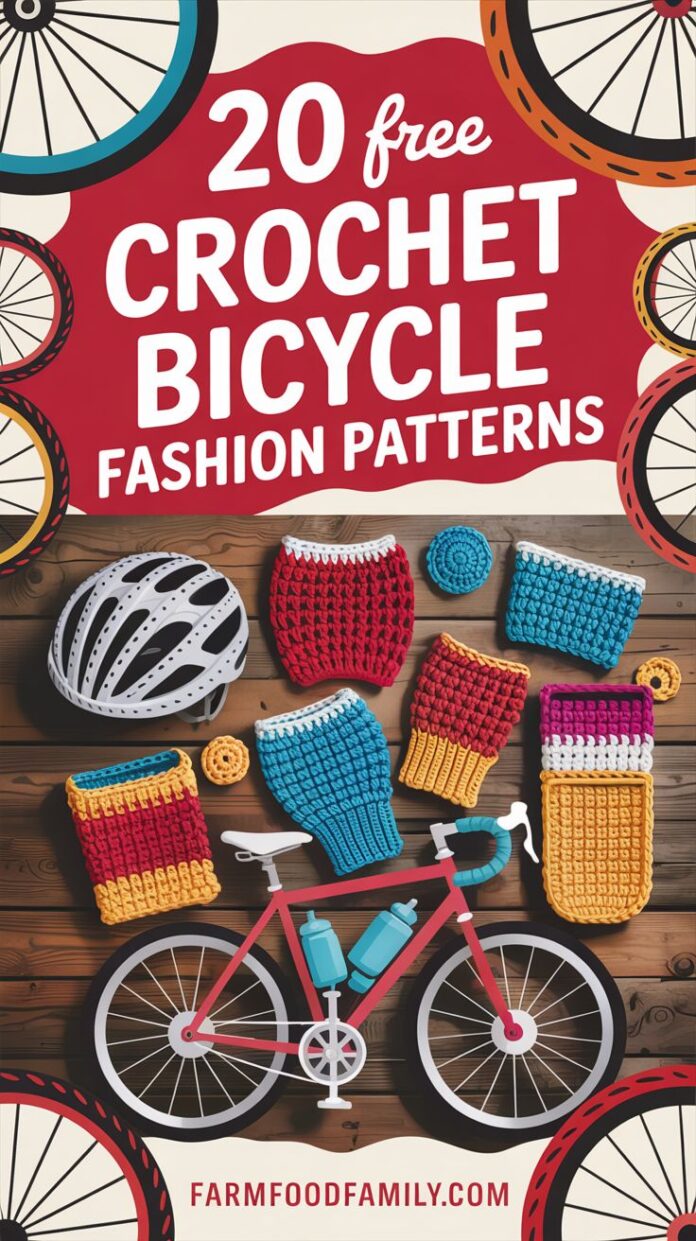 20 DIY Crochet Bicycle Fashion Patterns for 2025 - FarmFoodFamily