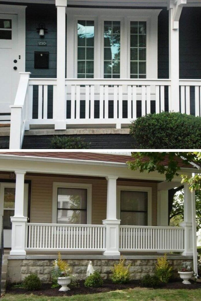 30+ Cheap and Simple DIY Porch Railing Ideas & Designs For 2024
