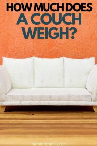 How Much Does a Couch Weigh? [By Type, Size, Sections]